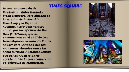 Infografía de Times Square | Genially