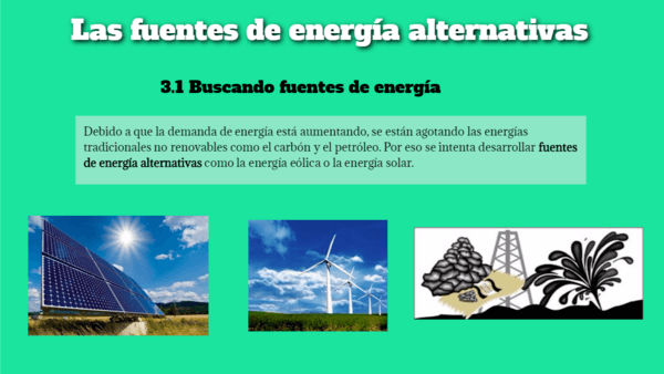 Fuentes de Energía Alternativas | Genially