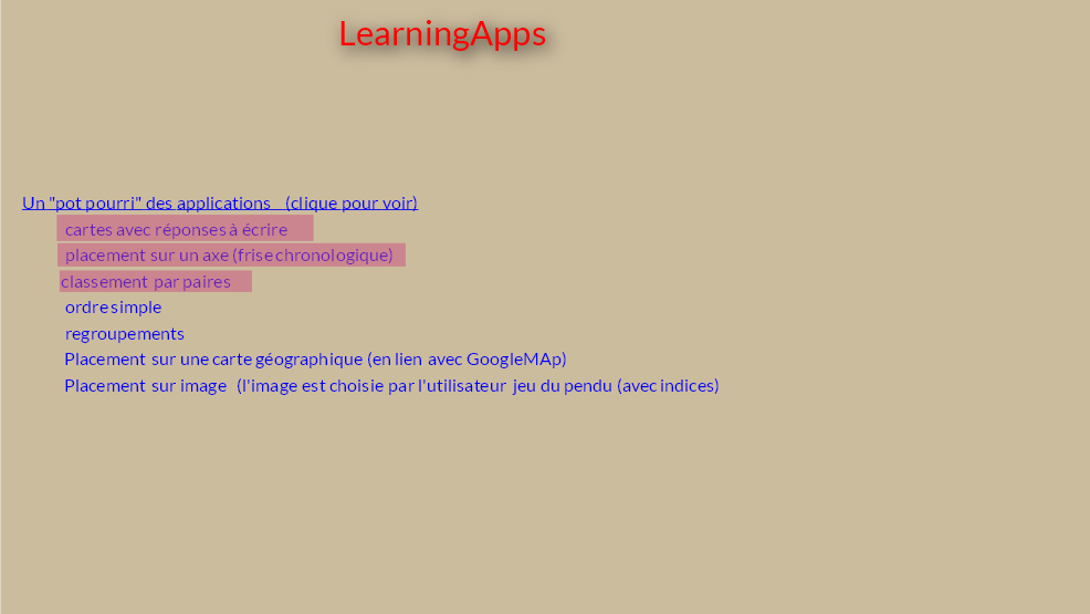 tuto 8 (LearningApps) | Genially