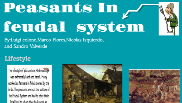 Peasants in feudal system