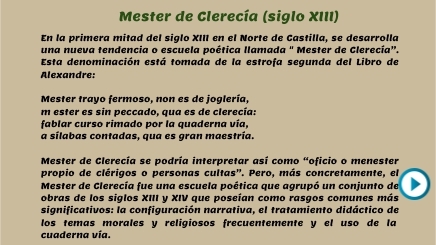 Mester de Clerecía | Genially