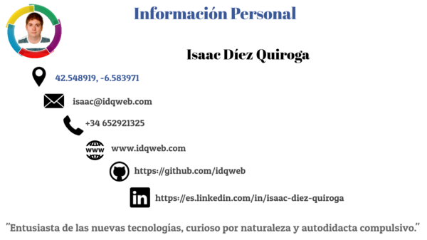 CV Isaac (Developer Web) | Genially