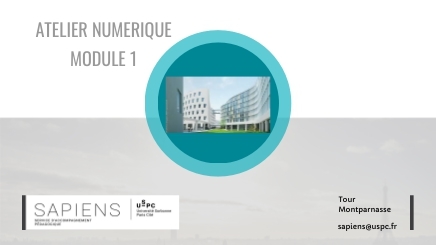 ATELIER NUMERIQUE MODULE 1