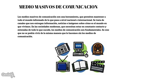 Medios masivos de comunicacion | Genially