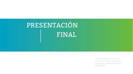 3.3 Presentación Final