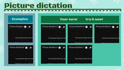 Picture dictation