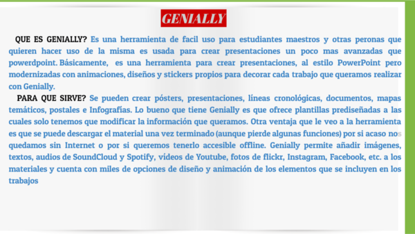 Trabajo "GENIALLY" | Genially