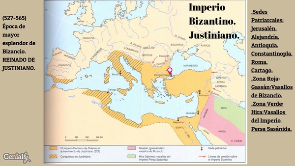 Expansión del Imperio Bizantino bajo Justiniano - Copy | Genially