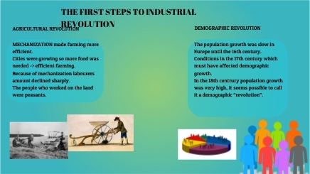 THE FIRST STEPS TO INDUSTRIAL REVOLUTION