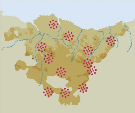 euskadi:kokapena eta erliebea