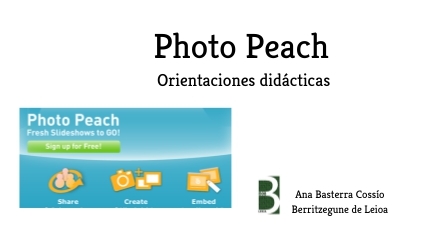 PhotoPeach Orientaciones didácticas