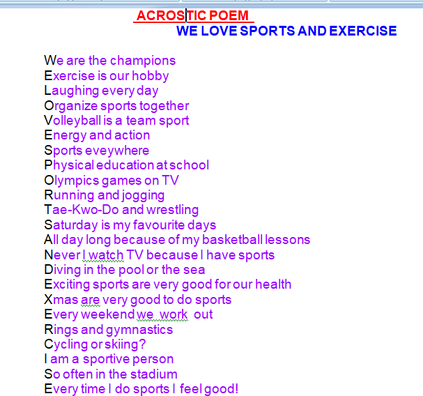 working out and growing up with traditional sports | Genially