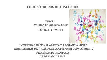 foros y grupos de discusion
