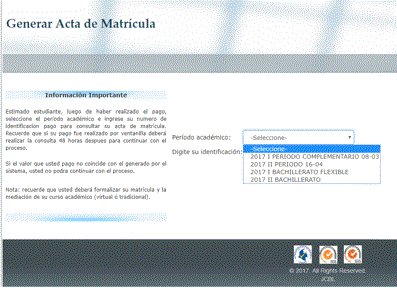 GENERACIÓN ACTA DE MATRÍCULA | Genially
