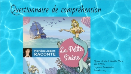 La petite sirène, Marlène Jobert, questionnaire | Genially