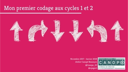 Mon premier codage aux cycles 1 et 2