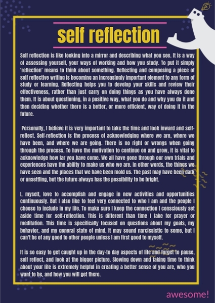 self reflection