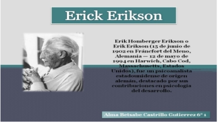 Linea del tiempo de Erick Erikson | Genially