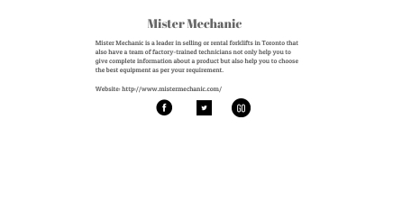Mister Mechanic