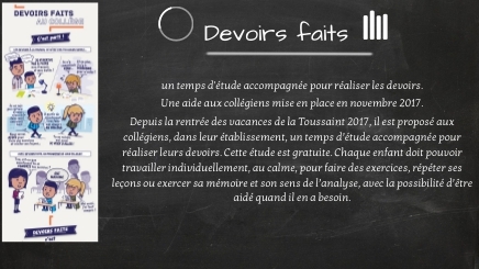 Devoirs faits